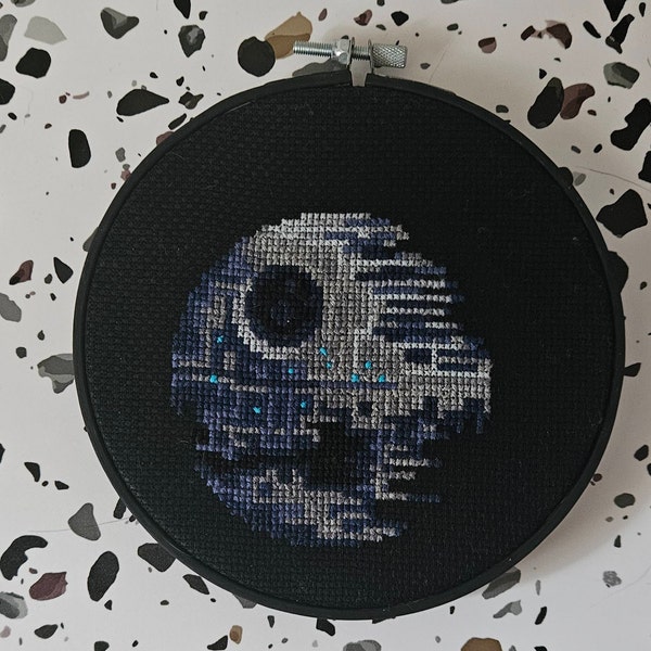 Geek Cross Stitch Pattern, Death Star Crossstitch PDF, Star Wars ...