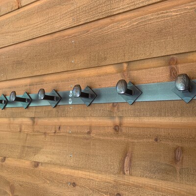 Coat Rack Wall Mount Railroad Spike Coat Rack Industrial - Etsy