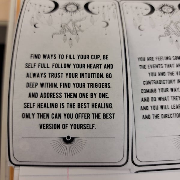 Spirit Messages Oracle Cards - Printable Deck With Guidance From Your ...