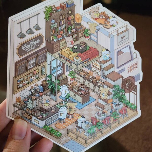 3D DIY Isometric Large Sticker Set 2 Scenes - Make Your Own: Magic ...