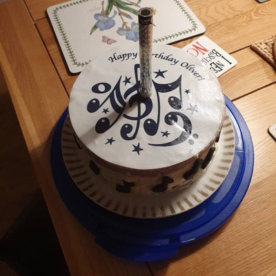 Personalised Music Notes Scene 8 Icing Sheet Cake Topper - Etsy