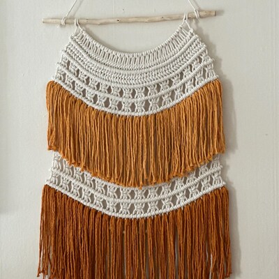 Macrame PATTERN Written PDF and Knot Guide Diy Macrame Wall Hanging ...