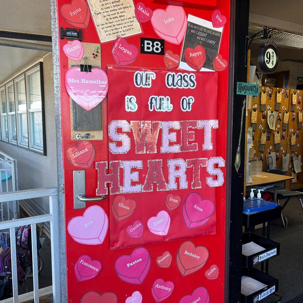 Valentine's Day Bulletin Board Kit: Sweet Heart Candy Classroom Decor ...