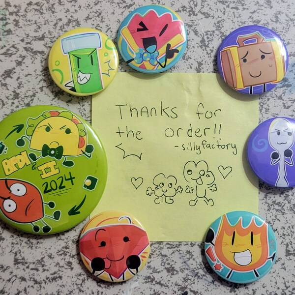 BFDI X II 2024 PIN Set - Etsy