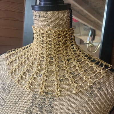 CROCHET PATTERN Goth Victorian High Neck Collar Necklace, Gothic ...