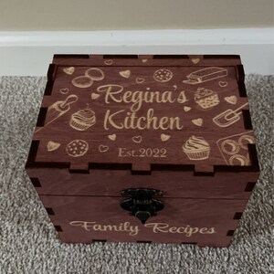 Wedding Guest Box With 6 Dividers Personalized Engraved Wood - Etsy