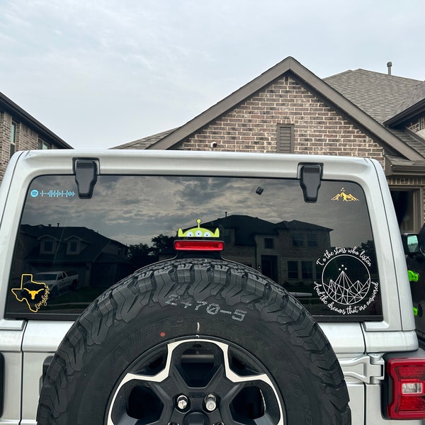 Toy Story Alien Peeker Transparent Car Decal/pixar Peekaboo Window ...