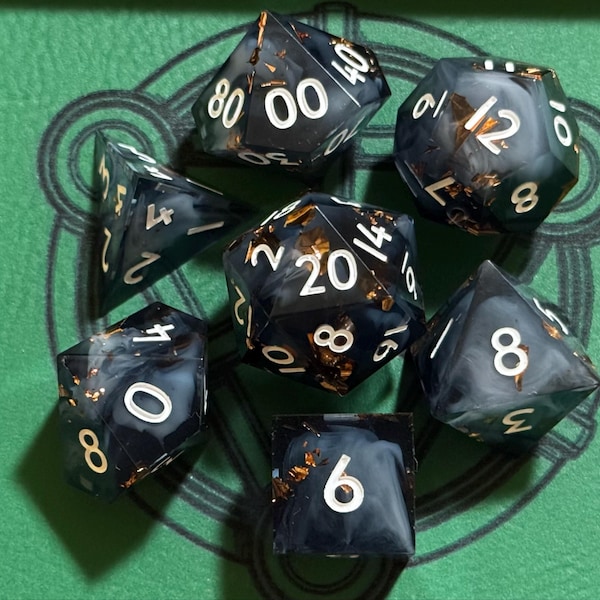 Milk Tea Boba Dice Kawaii Dice, Boba Dice, Handmade Resin Sharp Edge ...