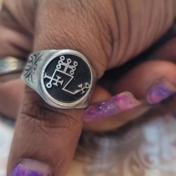 Prince Seere Goetia Ring Ars Goetia Demon Seal - Etsy