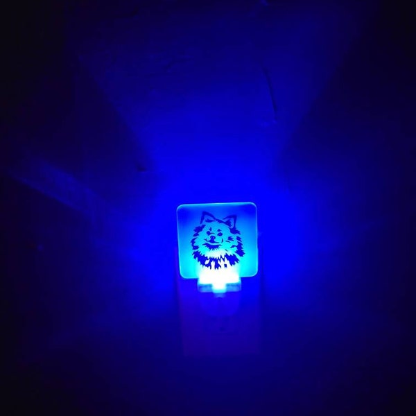 Dachshund Night Light Weenie Dog Blue LED Night Light - Etsy