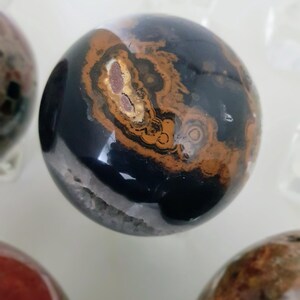 AAA Natural Aquatic Plant Agate Banded Crystal Polished Pendant Palm ...