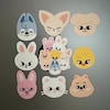 Stray Kids SZKOO Sticker Flakes 16 Flakes & SKZOO Heart Sticker Sheet k ...