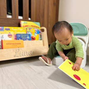 Kids Bookshelf Wooden Toddler Bookcase Children Toy Shelf | Etsy