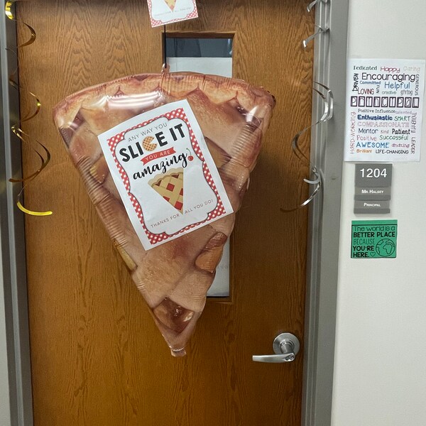 PRINTABLE Teacher Cherry Pie Gift Card Holder - Teacher Thank You Card ...