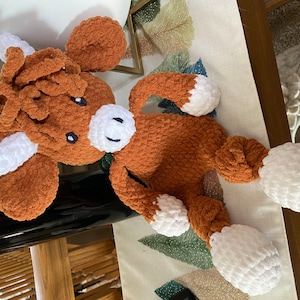 Crochet Snuggler Highland Cow Pattern, Amigurumi Crochet Highland Cow ...