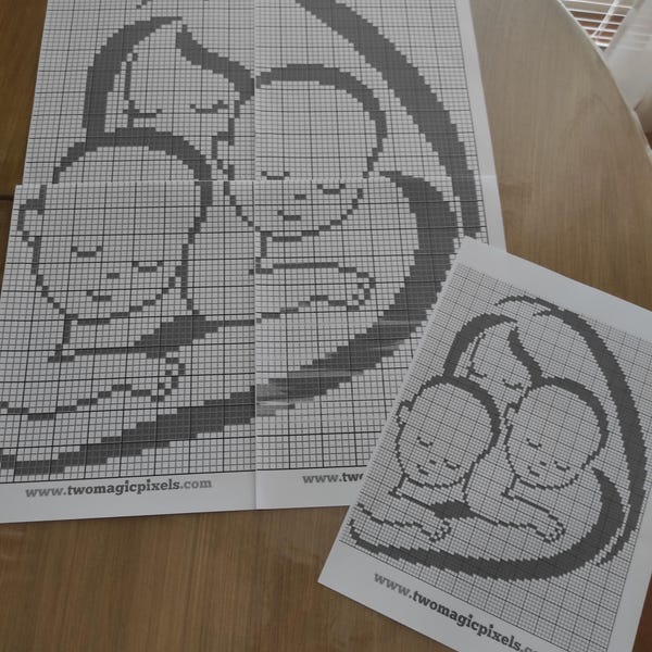 Fall Leaves Graph for Crochet c2c, Mini C2c, Sc/hdc/dc/tss, Cross ...