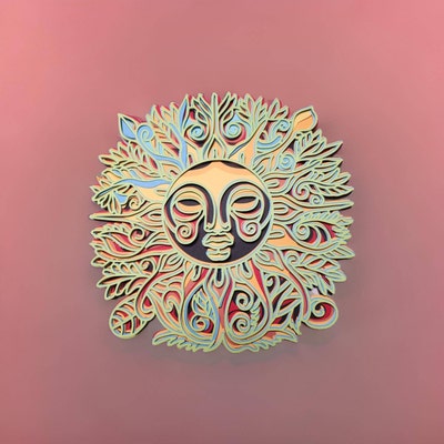 Sea Shells and Starfish 3D Mandala Svg Files, DXF Templates for Cnc ...