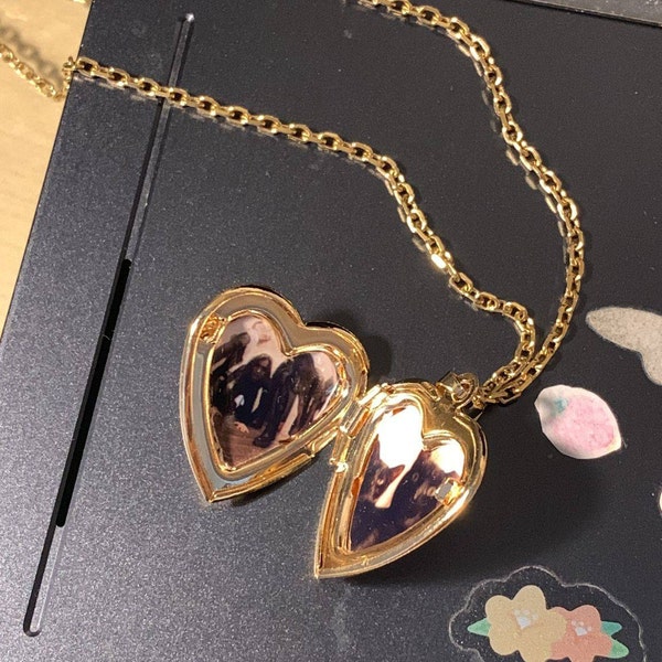 Gold Locket, With Choose Your Chain, Photo Locket, Gift for Her, Add ...