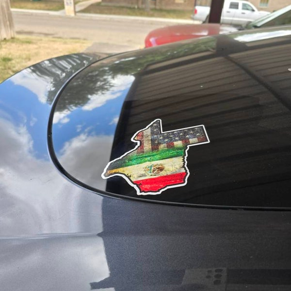 Mexican Boy Decal Car Window Vinyl Sticker Mexico Flag With Boy Sticker ...