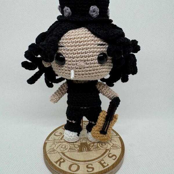 AMIGURUMI PATTERN Slash Crochet Pattern | Guns N' Roses | PDF Pattern ...