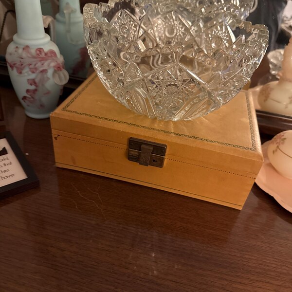 Vintage Etched Crystal Ice Bowl - Etsy