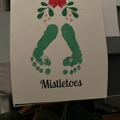 Christmas Handprint Footprint Crafts, Printable Handprint Art, Daycare ...
