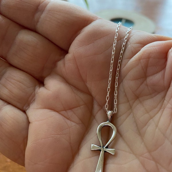 Sterling Silver Ankh - SMALL - (pendant Only or Necklace) - Etsy
