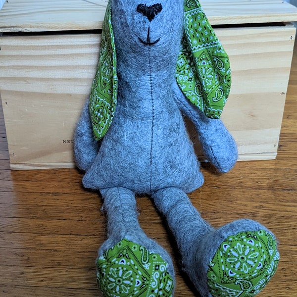 Rabbit Sewing Pattern Pdf for Instant Download, Bunny Rabbit Diy ...