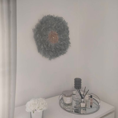 Brown Feather and Shell Wall Hanging Juju Hat Feather Wall - Etsy