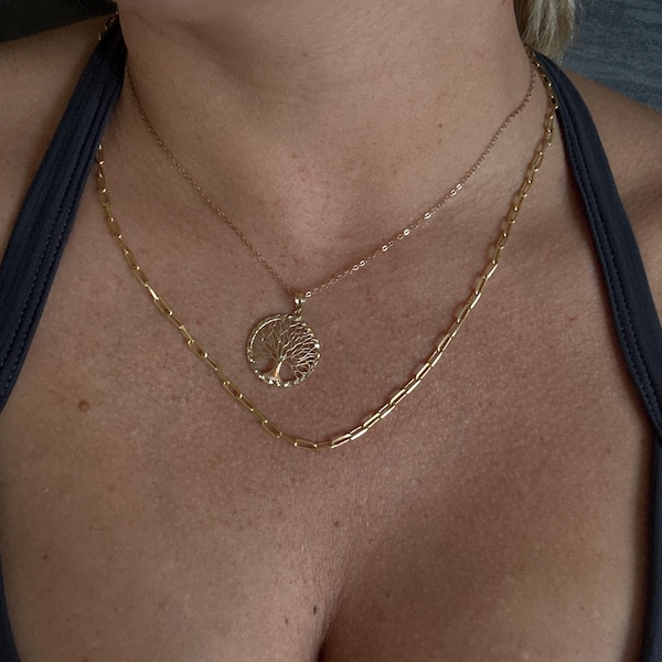 14K Gold Chain Necklace for Women, Twist Chain, Rope Chain, Box Chain ...