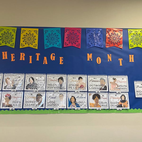 Hispanic Heritage Month Bulletin Board - Interactive Posters - Etsy