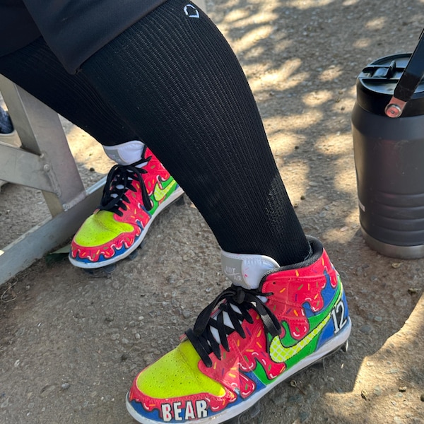 Youth up to Size 6 Ice Cream Drip Custom Cleats - Etsy