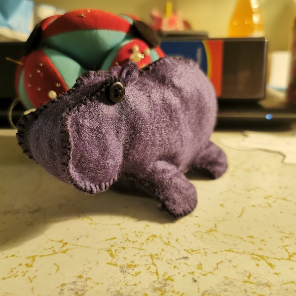 House Hippo DIY Felt Hand Sewing Pattern - PDF Download - Etsy