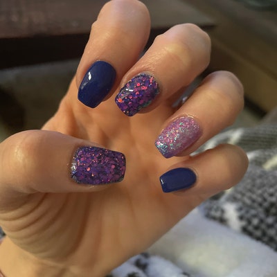 Deep Blue Dip Powder, Dip Powder for Nails, Nail Dip Powder, Dip Nail ...