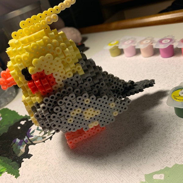 Cockatiel Birds 3D Perler Bead Pattern Tutorial - Etsy