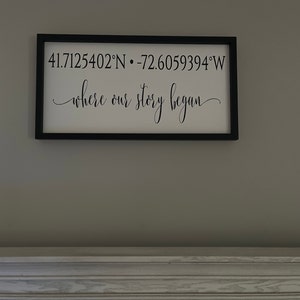 Our Forever Home Sign Coordinates Names & Est Date New Home - Etsy
