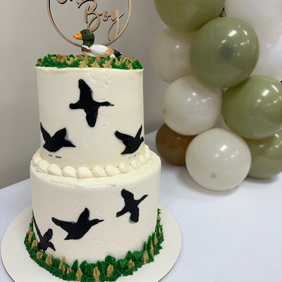 Engaged Cake Topper With Date, We're Engaged, Couples Names Cake Topper ...