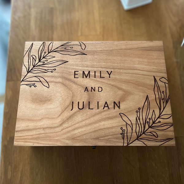 Personalized Memory Wooden, Keepsake Gift Box Christmas Valentine ...