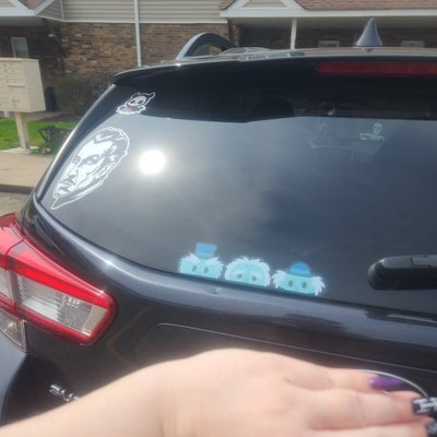 Hitchhiking Ghosts Peeker Car Decal/ Haunted Mansion Peekaboo Window ...