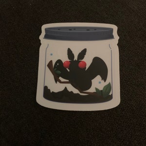Baby Mothman in a Jar Clear Waterproof Vinyl Sticker - Etsy