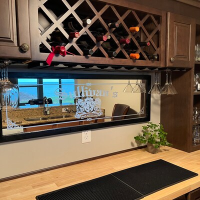 Custom Personalized Mirror, Large Mirror, Personalized Bar Mirror ...