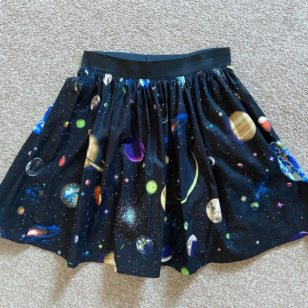 Planets Skirt, Space Skirt, Womans Planets Skirt, Womans Space Skirt ...