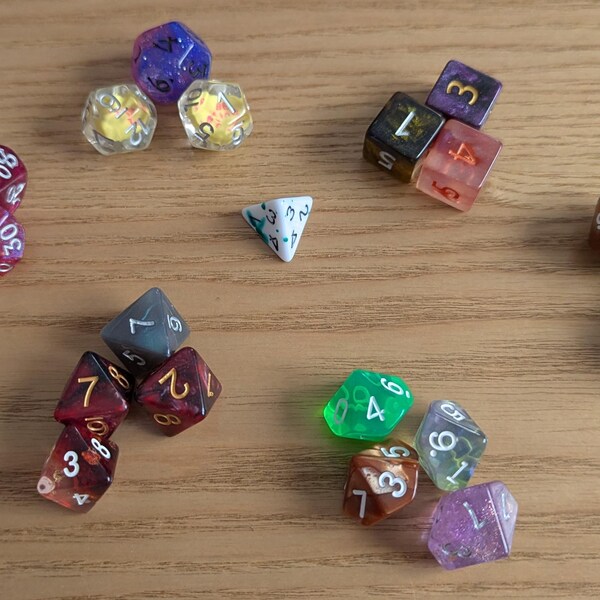 Mystery Bulk Random Dice Scoop | Mixed Dnd Polyhedral Scoop of Dice ...