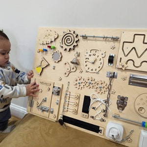 Busy Board SUPER LARGE With Lights for Wall / Big Busy Board - Etsy