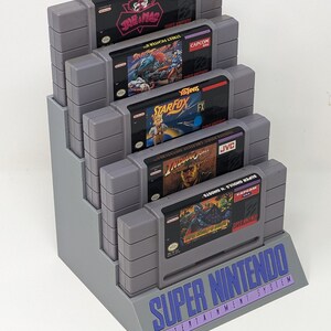 SNES Stacked Game Cartridge Display Stand - Etsy