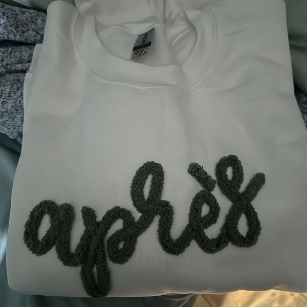 Chenille Letter Sweatshirt Team Sports Shirts Spirit Wear Custom ...