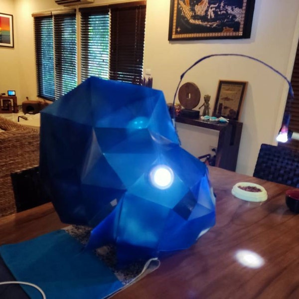 Fish Mask Template - Paper Mask, Papercraft Mask, Masks, 3d Mask, Low ...