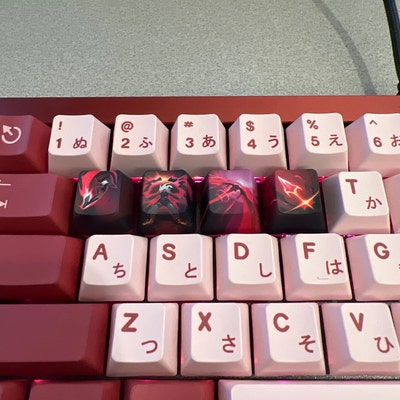 Valorant 115 Keysjett Full Set Keycaps Set OEM Profile Keycaps Artisan ...