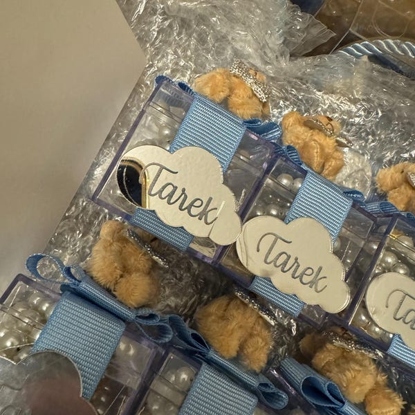 Teddy Bear Tasbih in Box, Muslim Baby Boy Shower, Islamic Baby ...