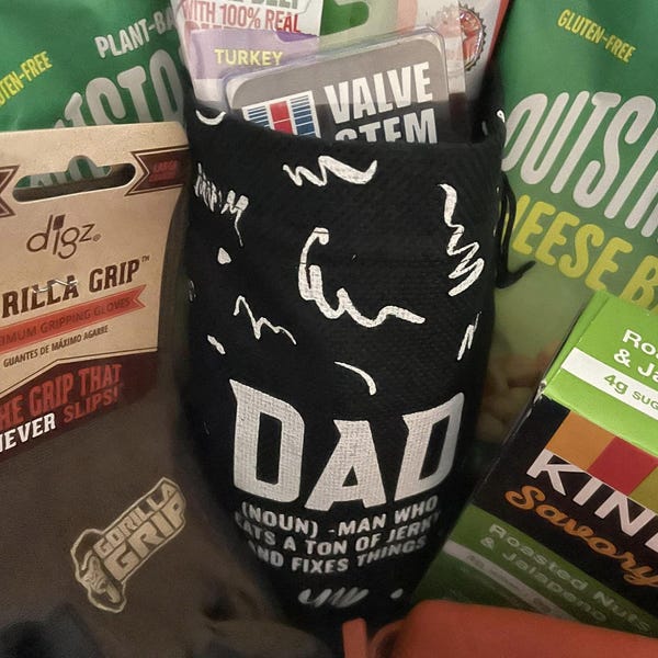 Dad's Delight Spicy Jerky & Nuts FREE SHIPPING Best Gift Bag for Dad ...